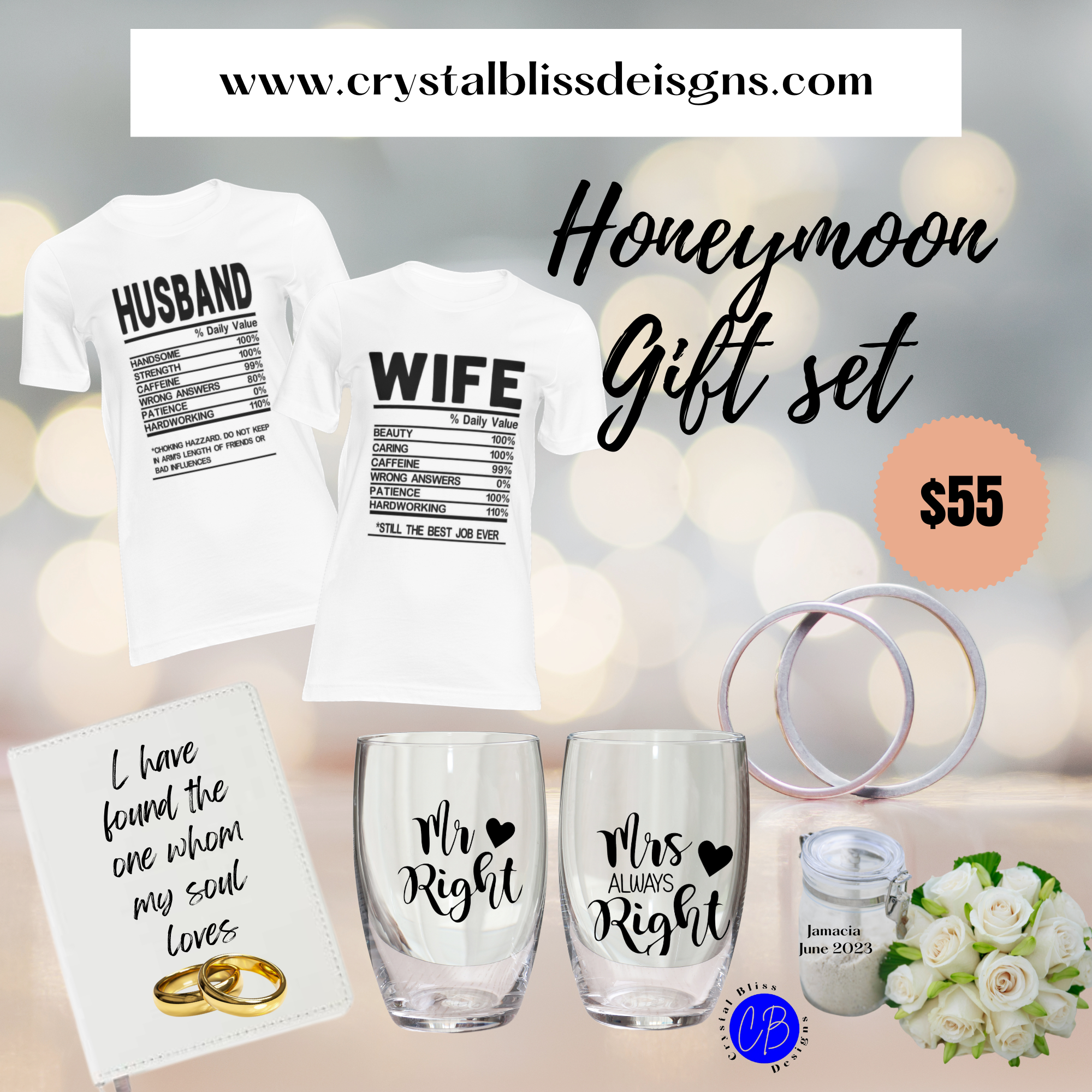 Honeymoon Gift Set – Crystalblissdesigns